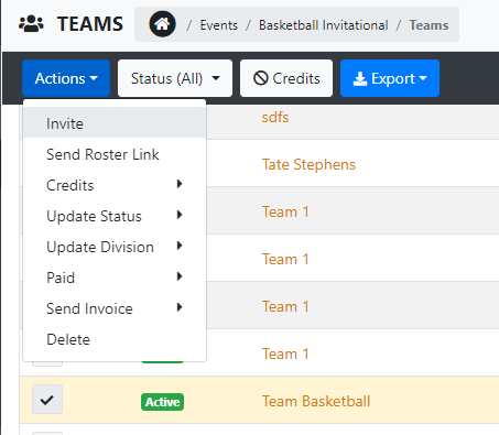 Team Invite (Event Director) – Exposure Events